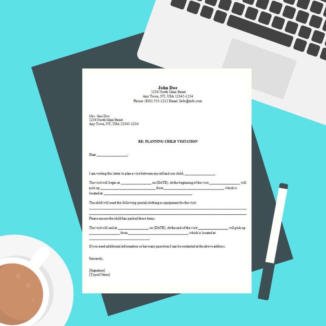 Child Visitation Agreement - Etsy