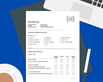 Exit Interview for Employee Human Resources Editable in MS Word, PDF ...