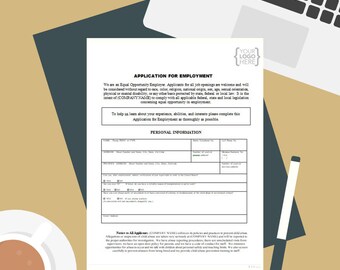 Application for Employment Bilingual English/spanish - Etsy