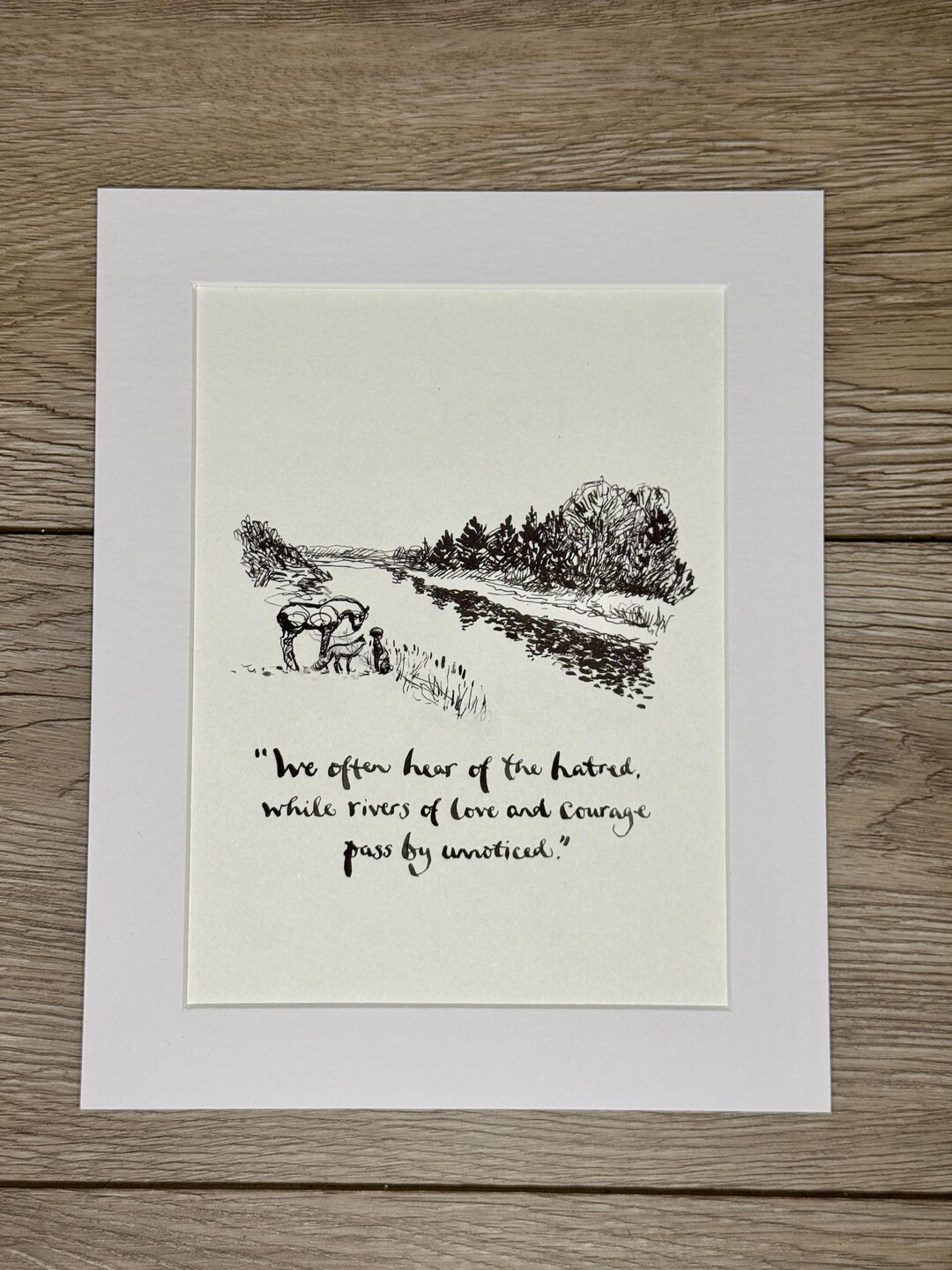 NEW - Charlie Mackesy Mounted Print - the Boy, the Mole, the Fox, the ...