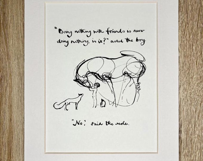 Framed Print From the Boy the Mole the Fox & the Horse by Charlie ...
