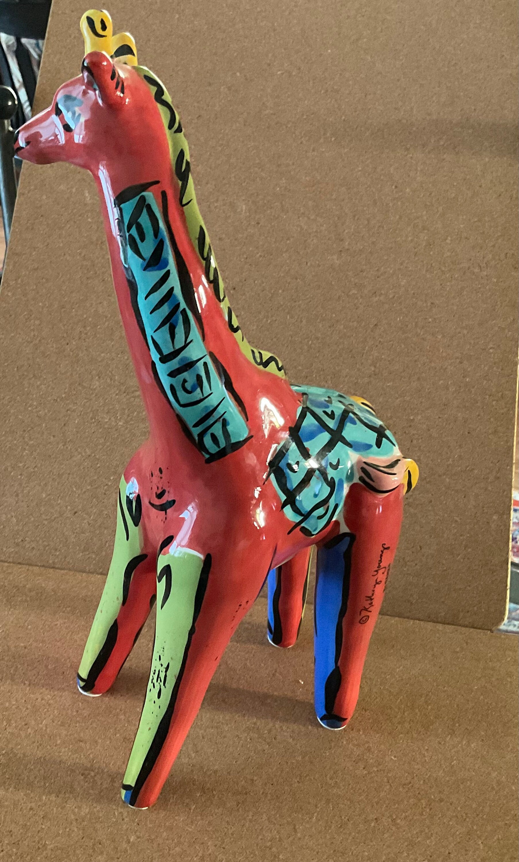 Giraffe Money Bank by Ganz Signed Kathryn Young. 13 Inches - Etsy