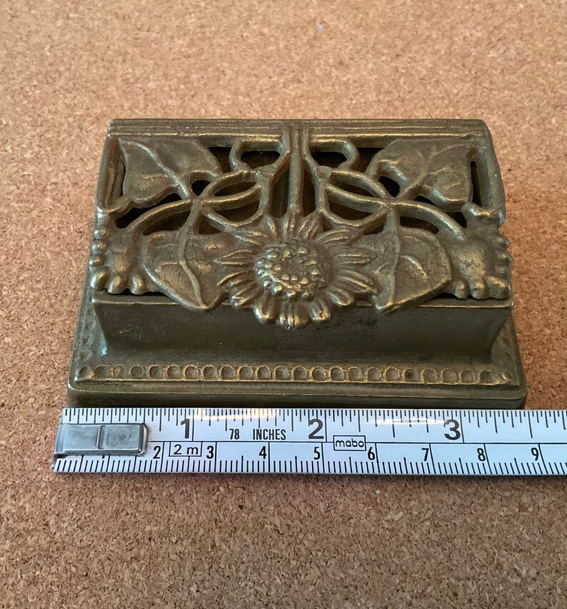 Vintage Brass Stamp Box - Etsy
