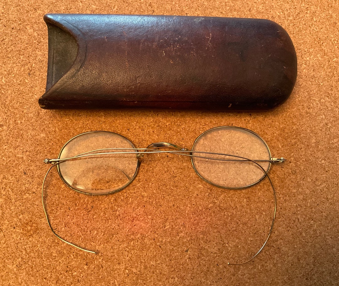 Antique Eye Glasses, Gold With Original Case 1890s - Etsy