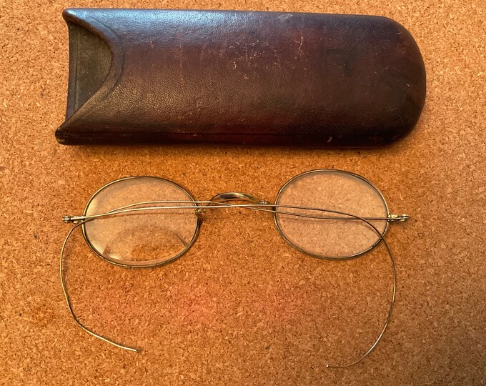 Antique German Gold Plated Eyeglasses, Late 1800's - Etsy