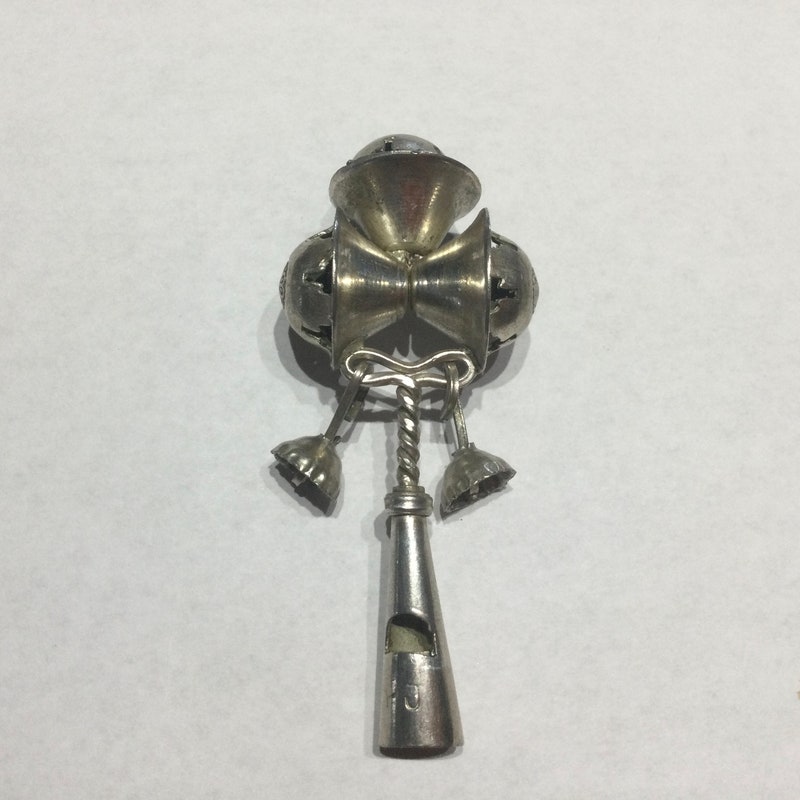 Silver Rattle - Etsy
