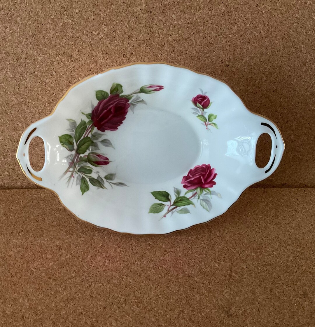 Royal Albert Royal Canadian Rose, 6 Inch Dish, Candy, Preserves Etc. - Etsy