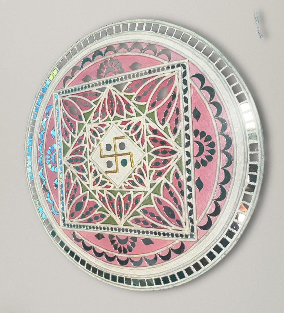 Handmade Lippan Art in Circular Pattern | Set of 3 | Each of Size 12 ...