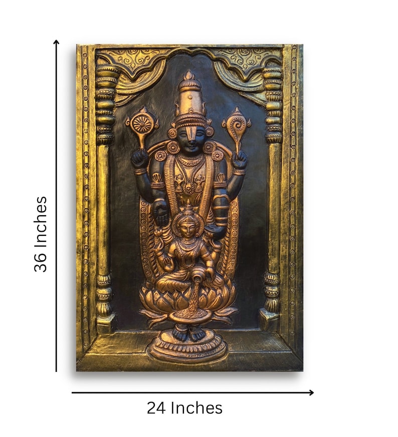 Handmade Tirupati Balaji 3D Mural – Hindu Wall Art Decor - Etsy