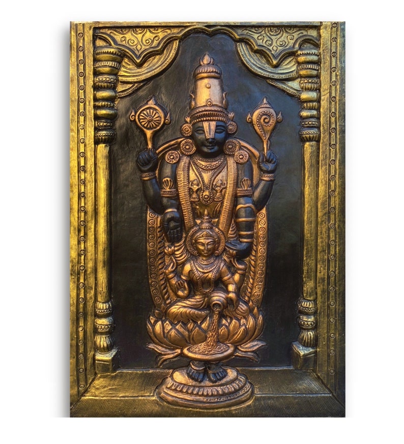 Handmade Tirupati Balaji 3D Mural – Hindu Wall Art Decor - Etsy