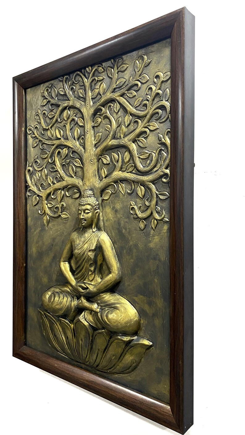BUDDHA WALL ART Tree of Life Decor Above Bed Buddha Decor - Etsy