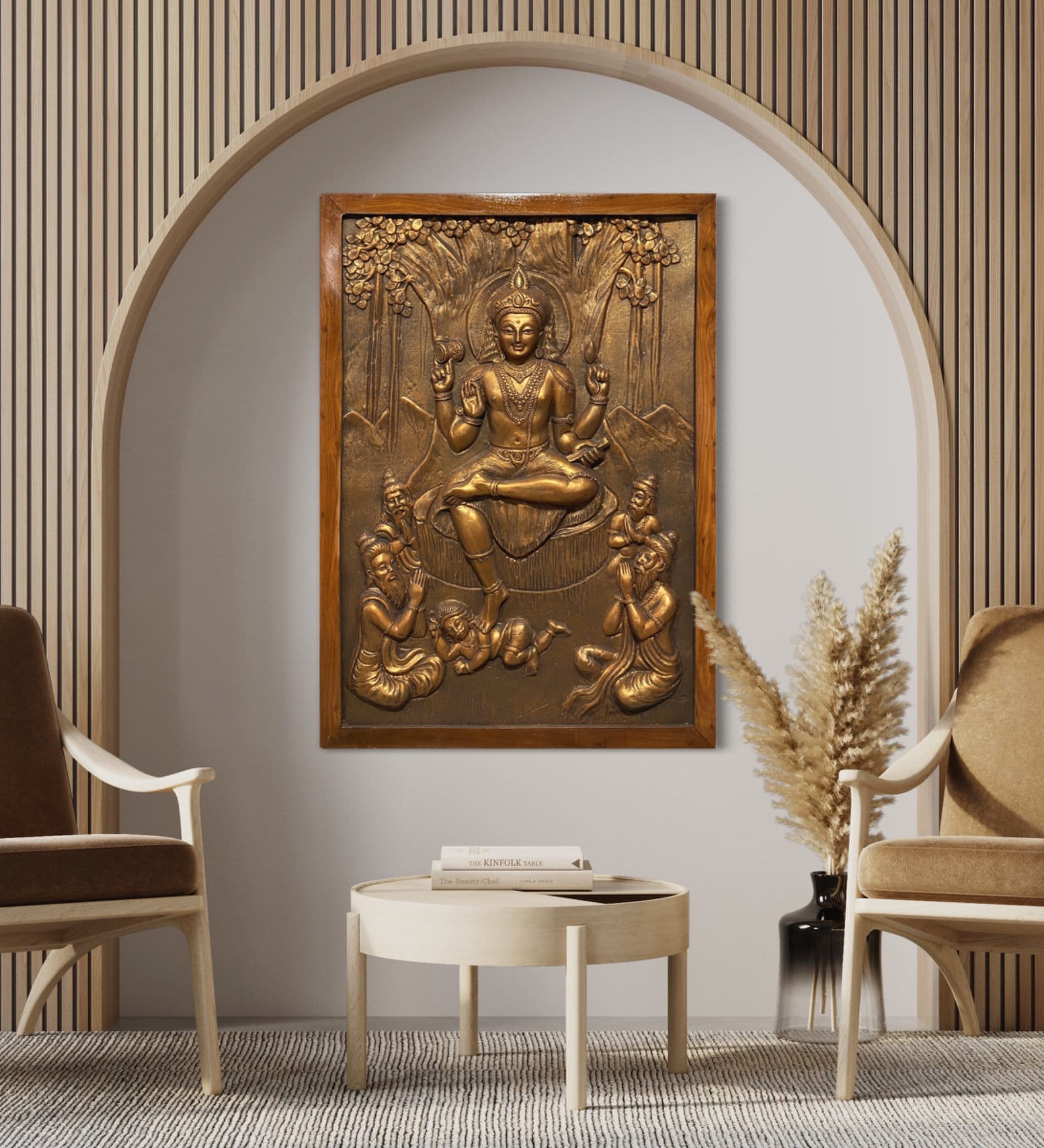 Divine Enlightenment Dakshinamurthy 3D Relief Mural in Size 3.5X2.5 ...