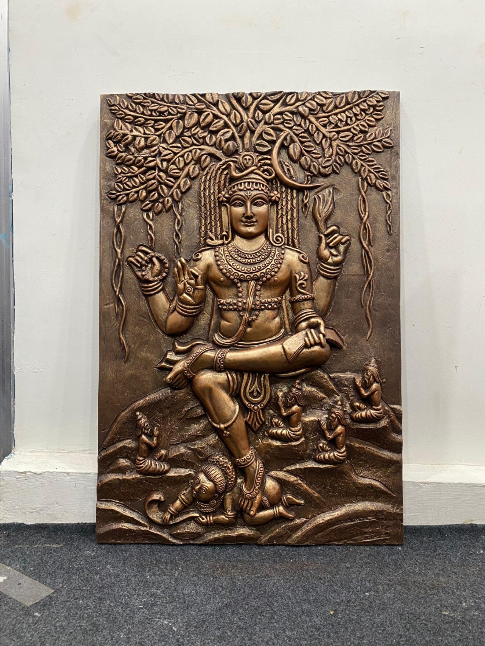 Divine Enlightenment Dakshinamurthy 3D Relief Mural in Size 3X2 Feet - Etsy