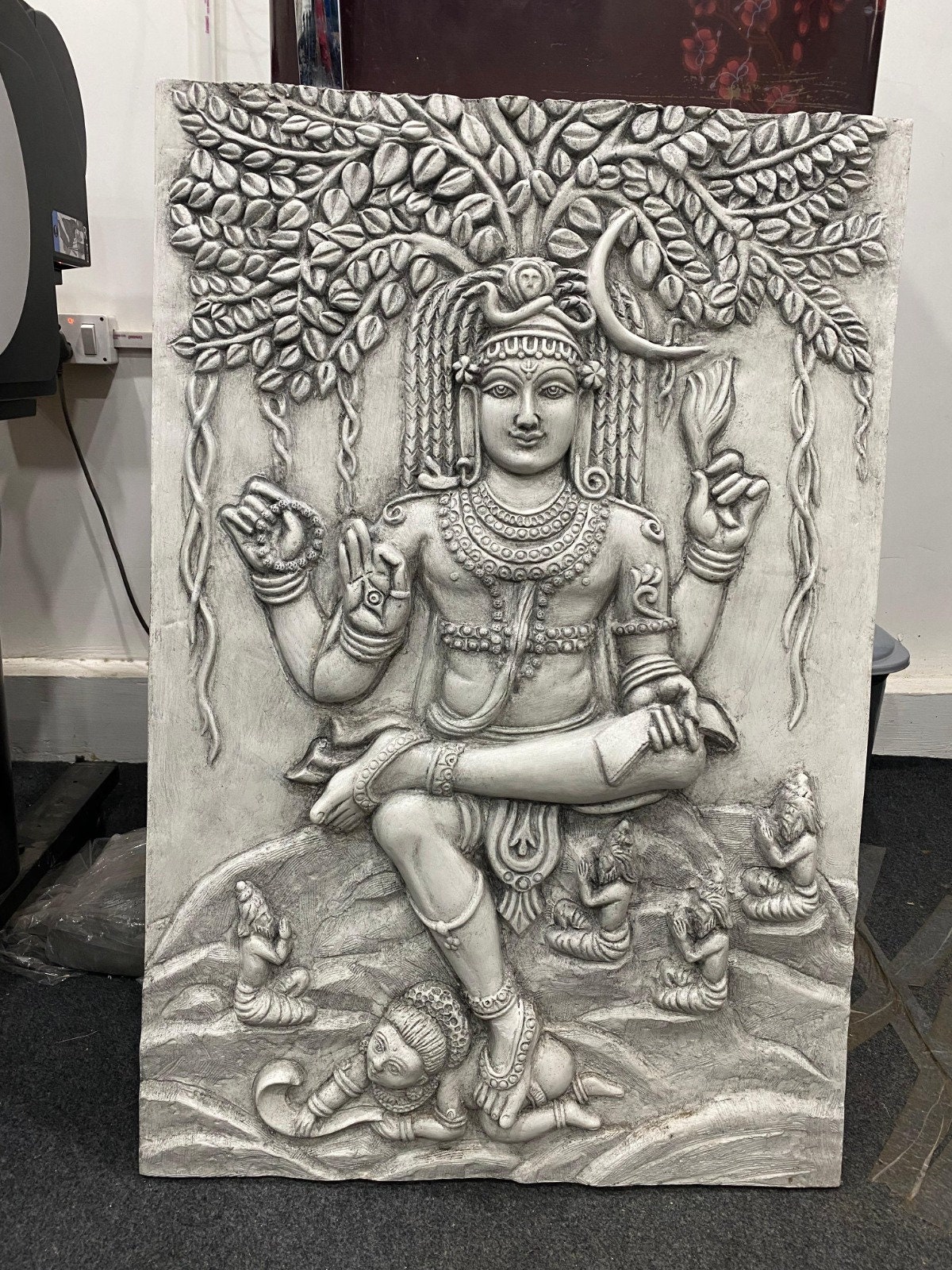 Divine Enlightenment Dakshinamurthy 3D Relief Mural in Size 3X2 Feet - Etsy