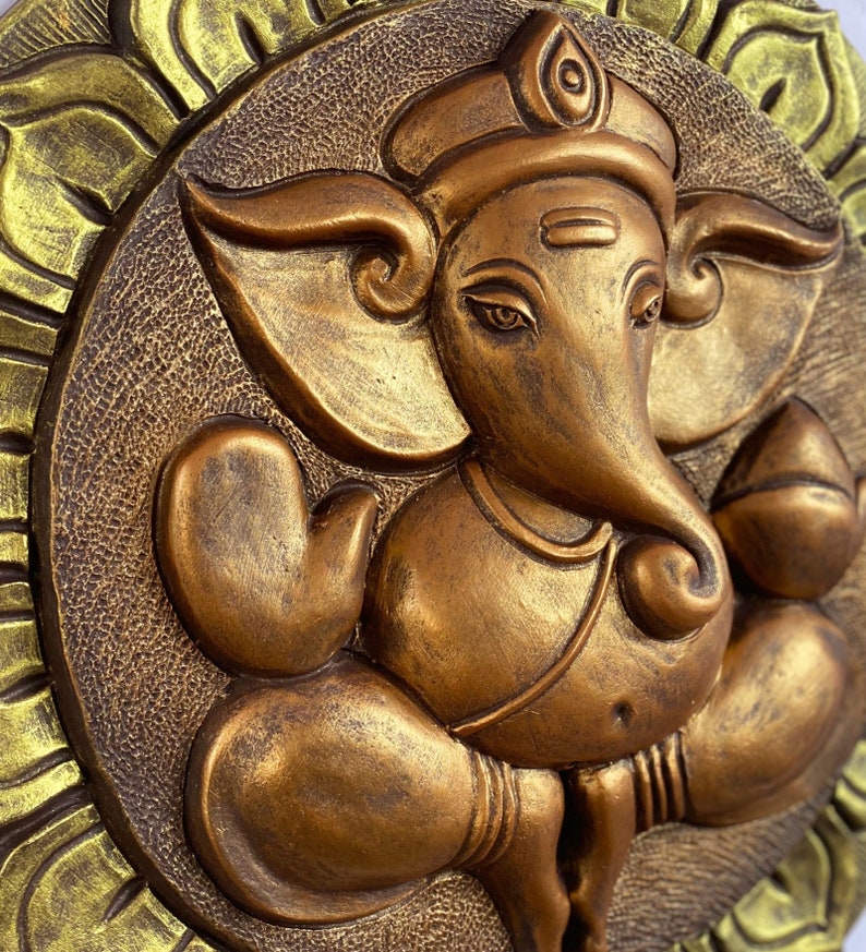 GANESHA 3D WALL ART Vigneshwara Good Luck God Art & - Etsy