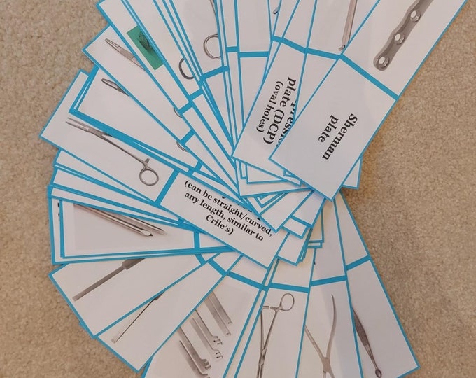 Digital Download of Surgical Instrument Flashcards - PDF & Publisher ...