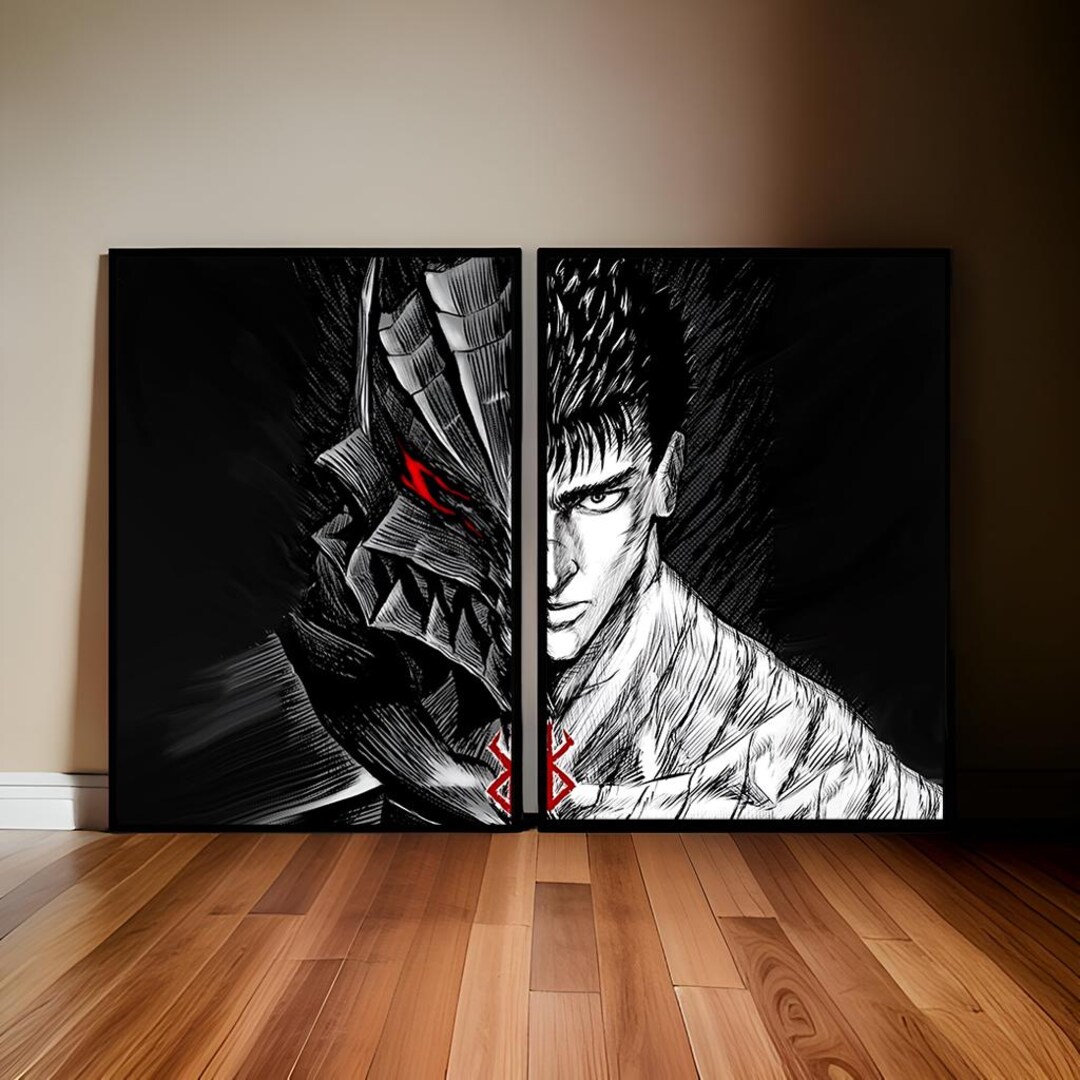 Berserk Design for Double A4 Size Poster A3 Size Together - Etsy