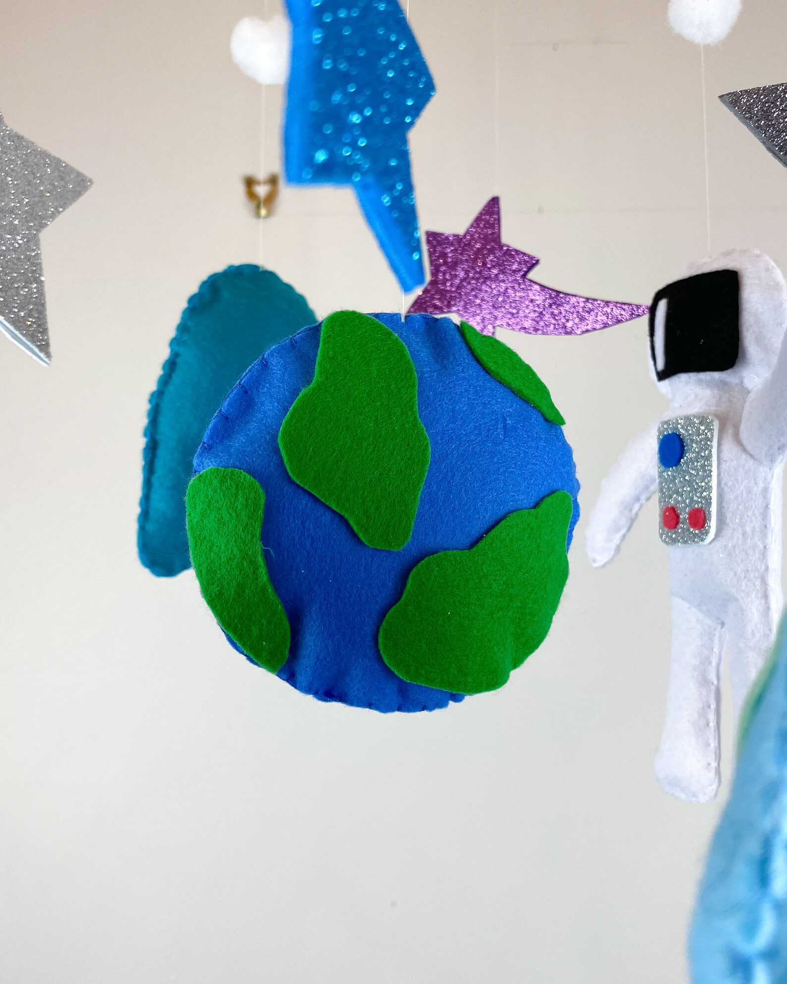 Space Baby Crib Nursery Mobile - Space Themed Mobile - Crib Mobile ...