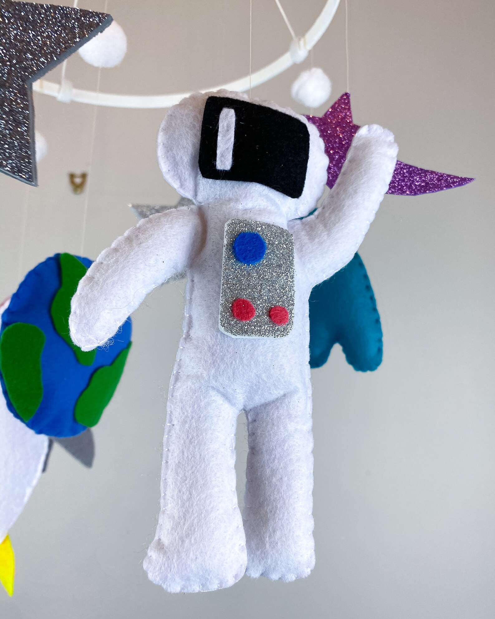 Space Baby Crib Nursery Mobile - Space Themed Mobile - Crib Mobile ...