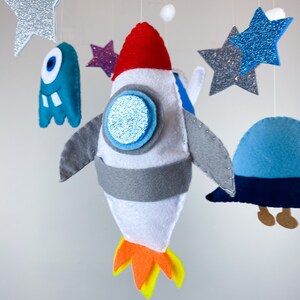 Space Baby Crib Nursery Mobile - Space Themed Mobile - Crib Mobile ...