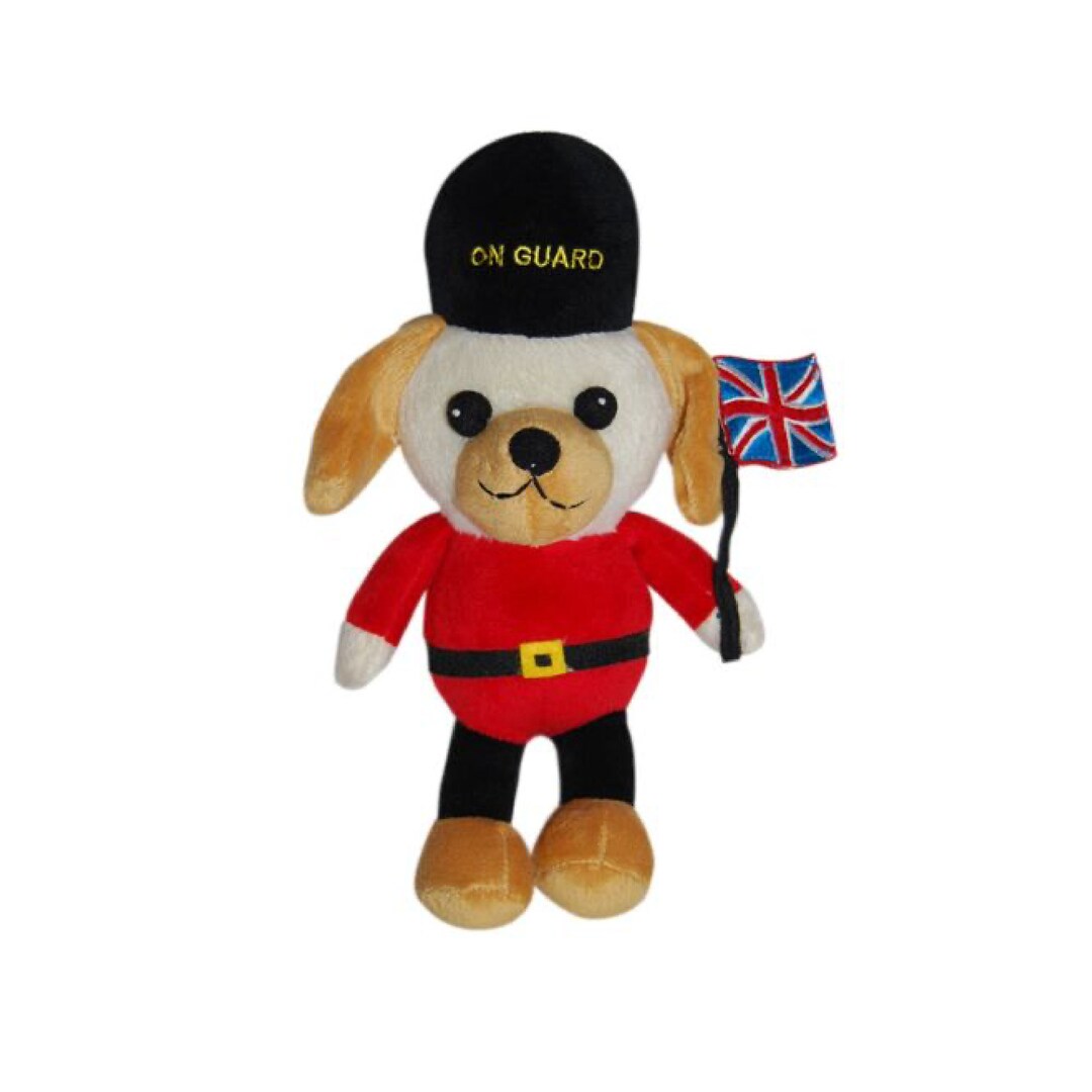UK Royal British Guard Dog Plush Toy Holding Union Jack - Etsy