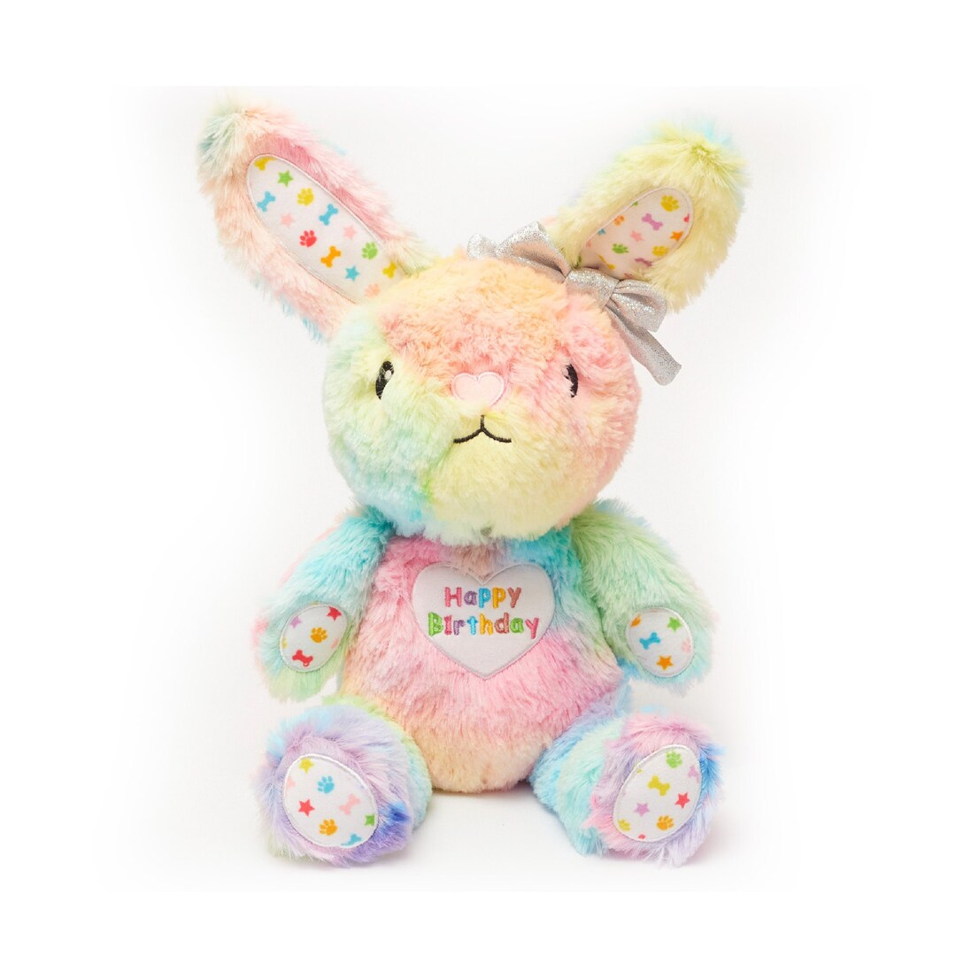 Happy Birthday Dog Bunny Squeaky Toy-present to Celebrate Your Dogs ...