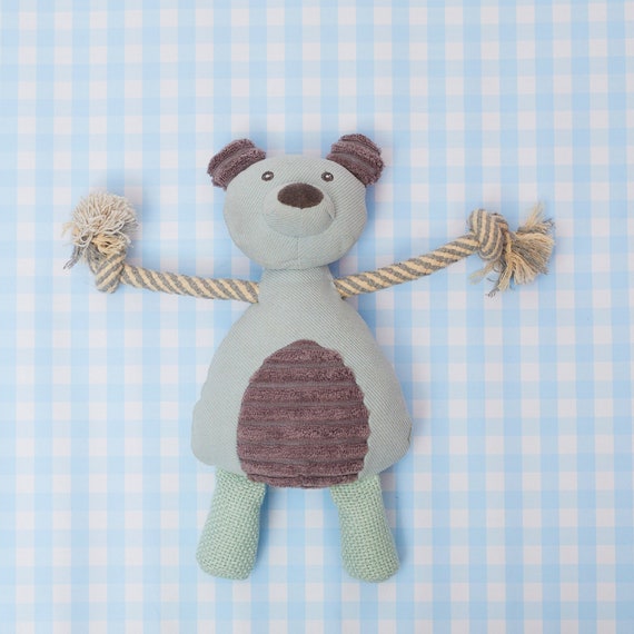Puppy's First Bear Dog Toy With Rope Arms | Etsy