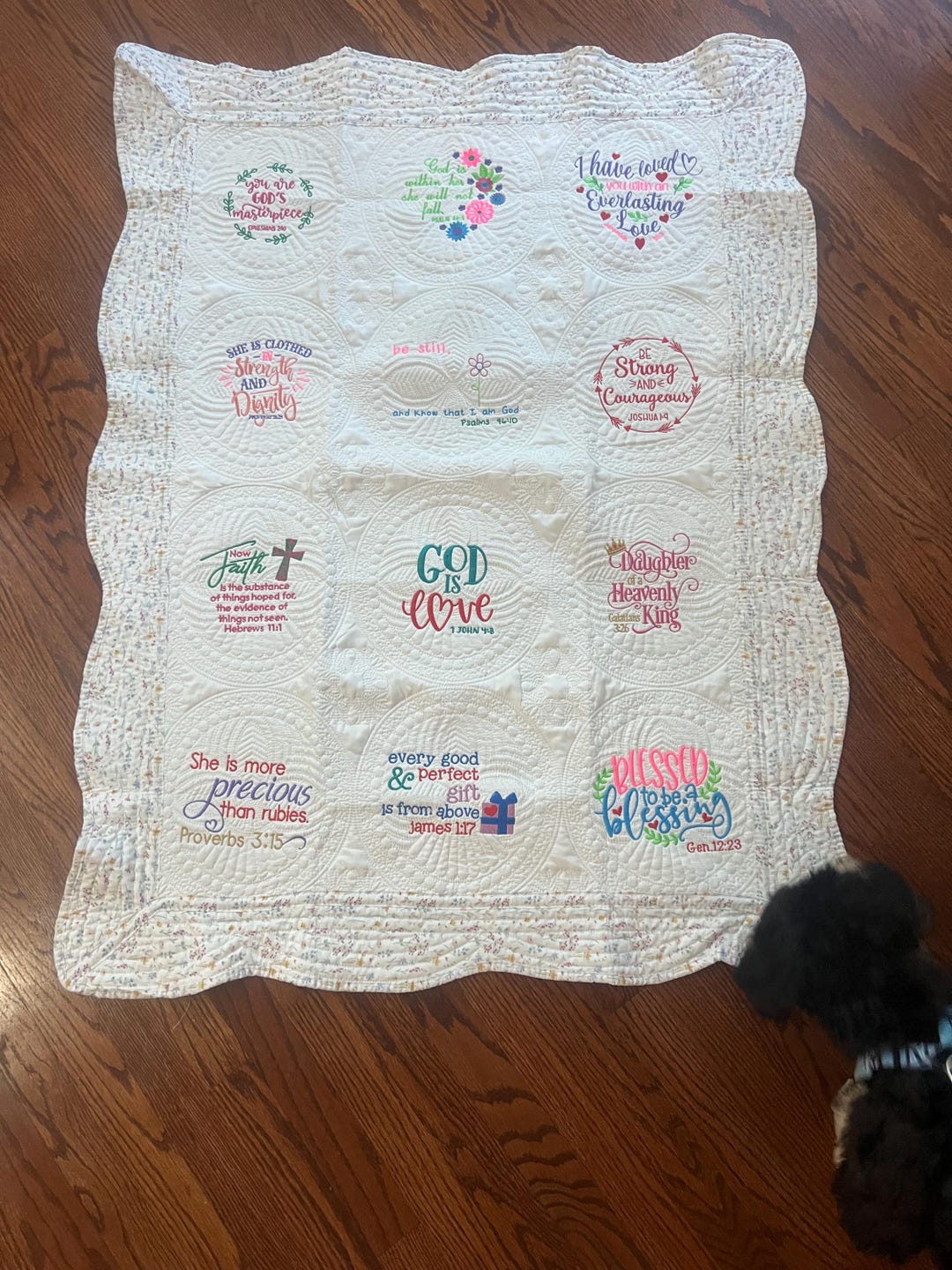 Lift Her up Lap Size Prayer Blanket - Etsy