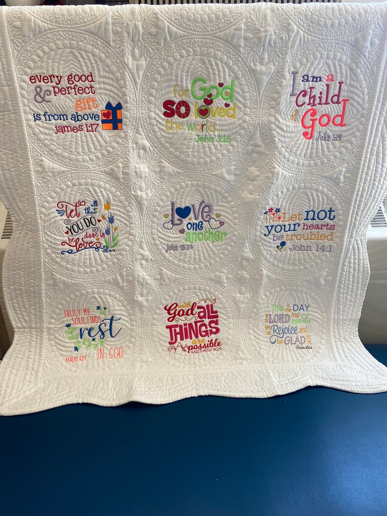 Lap Size Prayer Blanket - Etsy