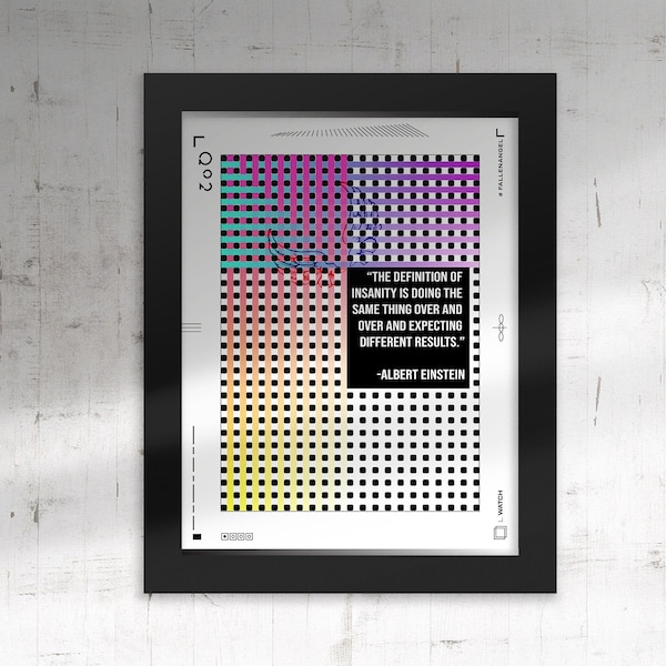 Definition of Insanity Poster - Etsy
