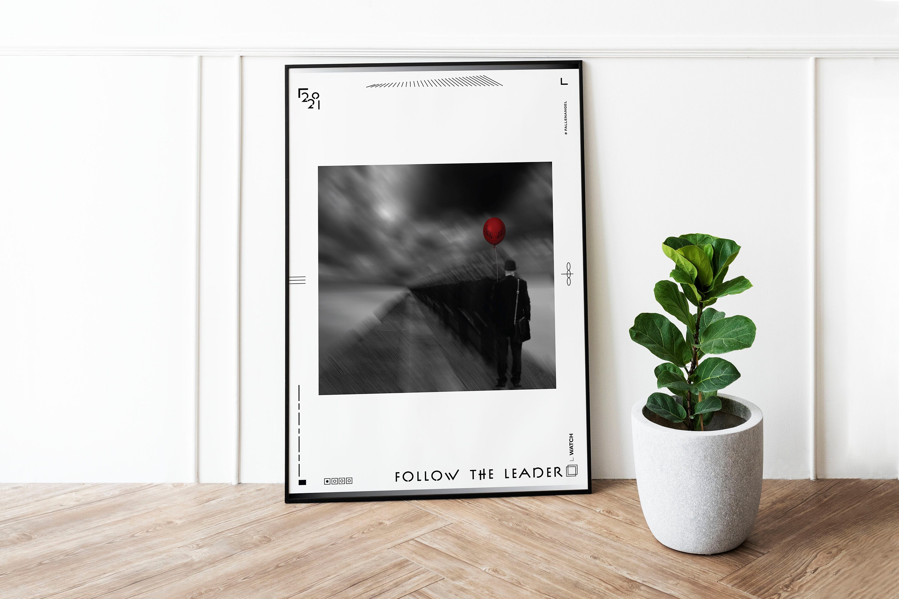 Follow the Leader Poster, Digital Download Wall Art, Graphic Art Poster ...