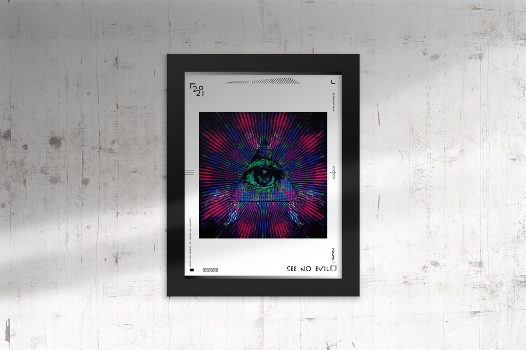 See No Evil Poster, Digital Download Wall Art, Graphic Art Poster ...