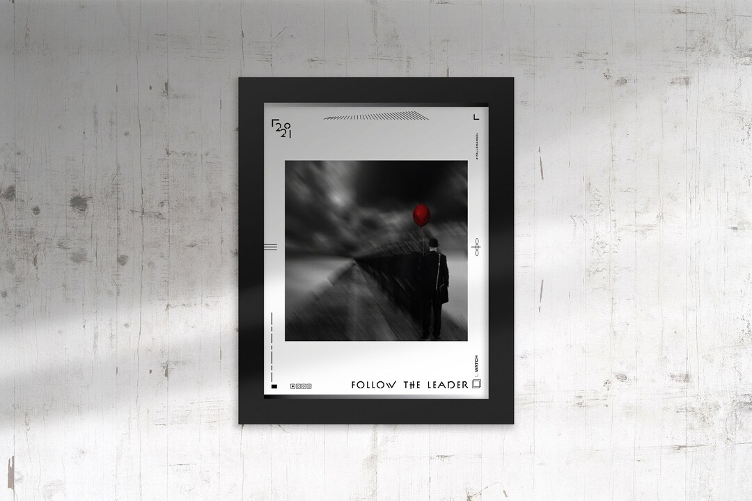 Follow the Leader Poster, Digital Download Wall Art, Graphic Art Poster ...