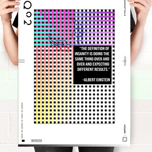 The Definition of Insanity Poster, Digital Download Wall Art, Graphic ...