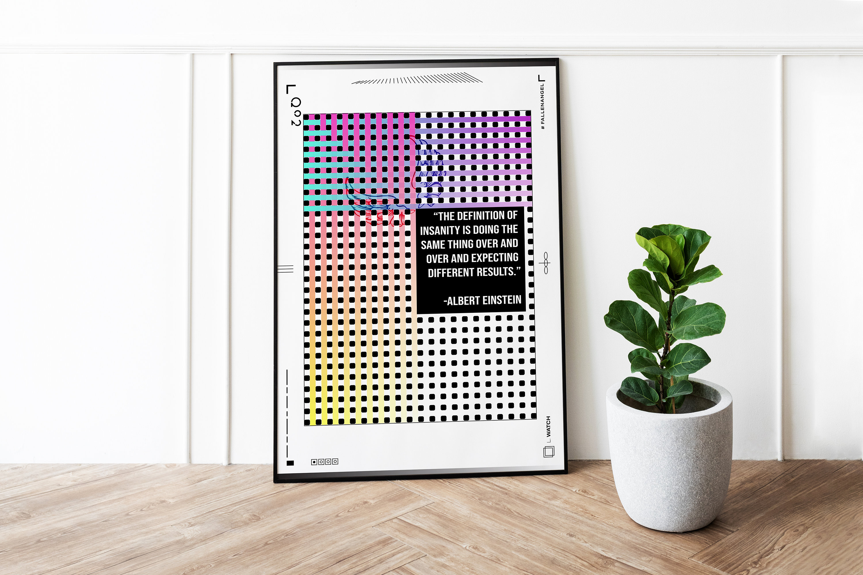 The Definition of Insanity Poster, Digital Download Wall Art, Graphic ...