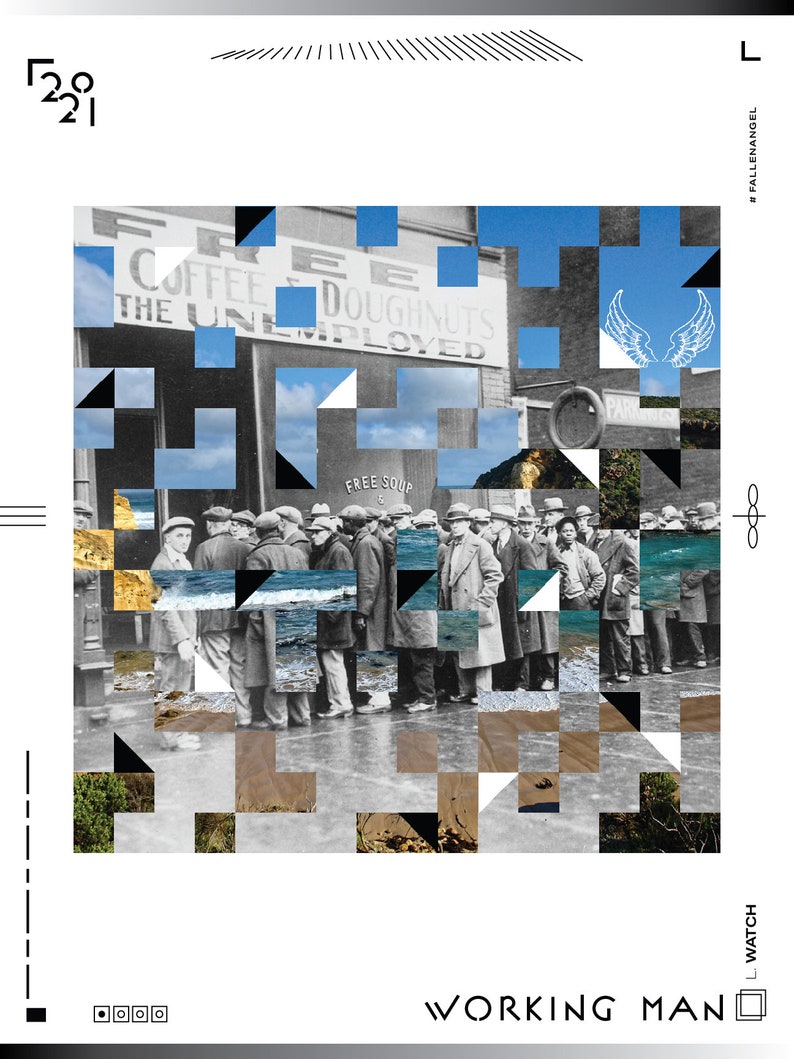 Working Man Poster Digital Download Wall Art Graphic Art | Etsy