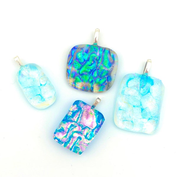 Fused Glass Pendant - Etsy