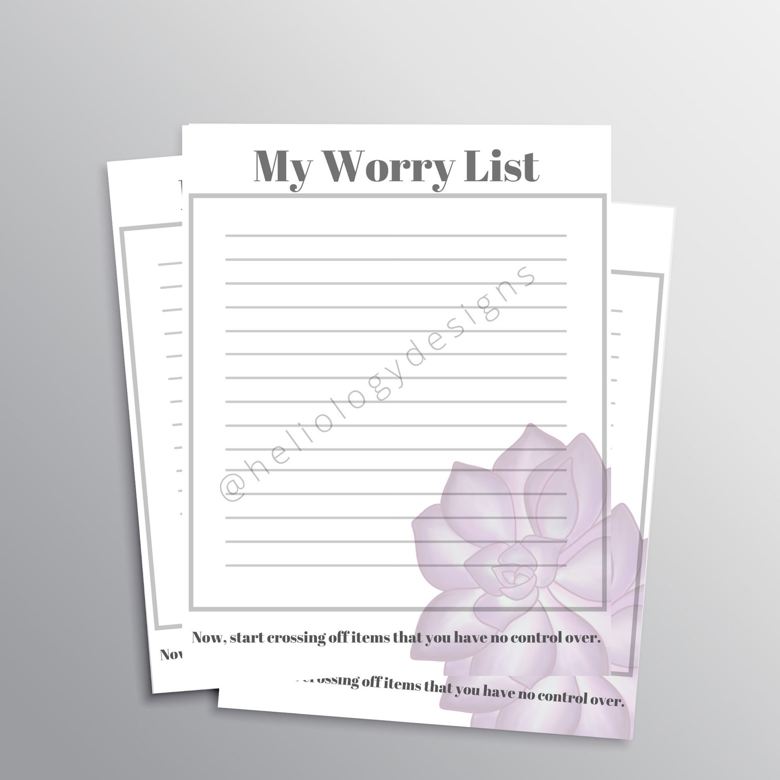 My Worry List Printable Downloadable Print List Write Your - Etsy Australia