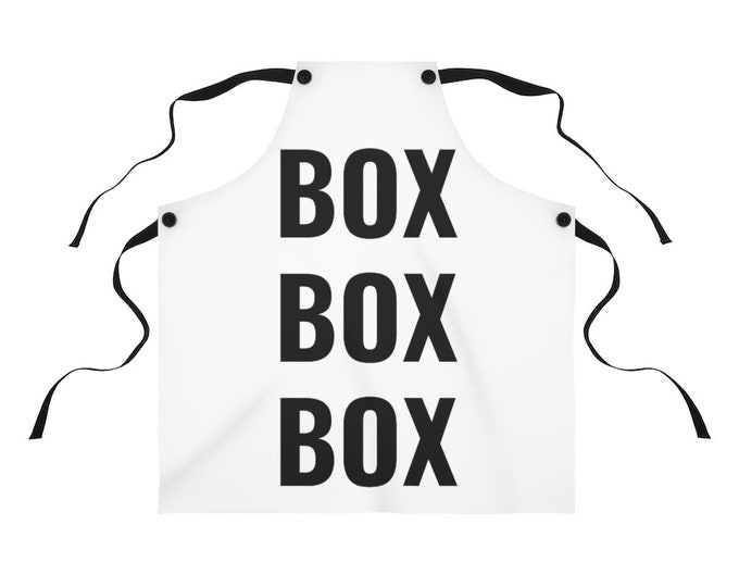 Formula 1 Box Box Box Gift Apron for Men or Women by Grand Prix Merch ...