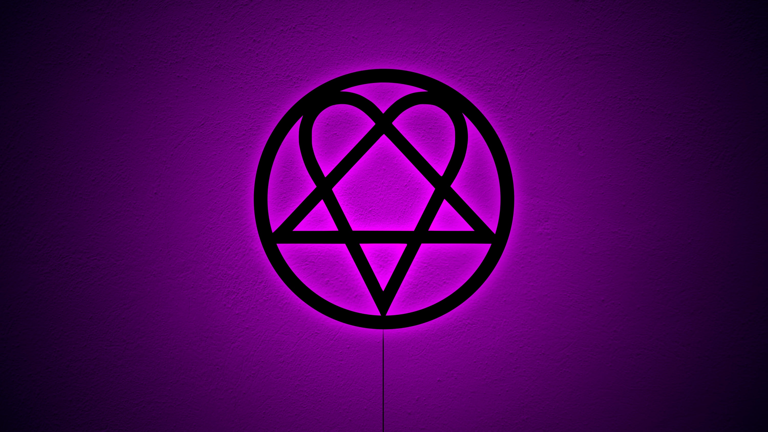 Purple Heartagram Wallpaper