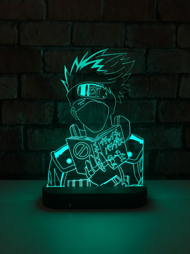 Naruto Kakashi Hatake 3D Night Light Naruto LED Lamp Anime | Etsy