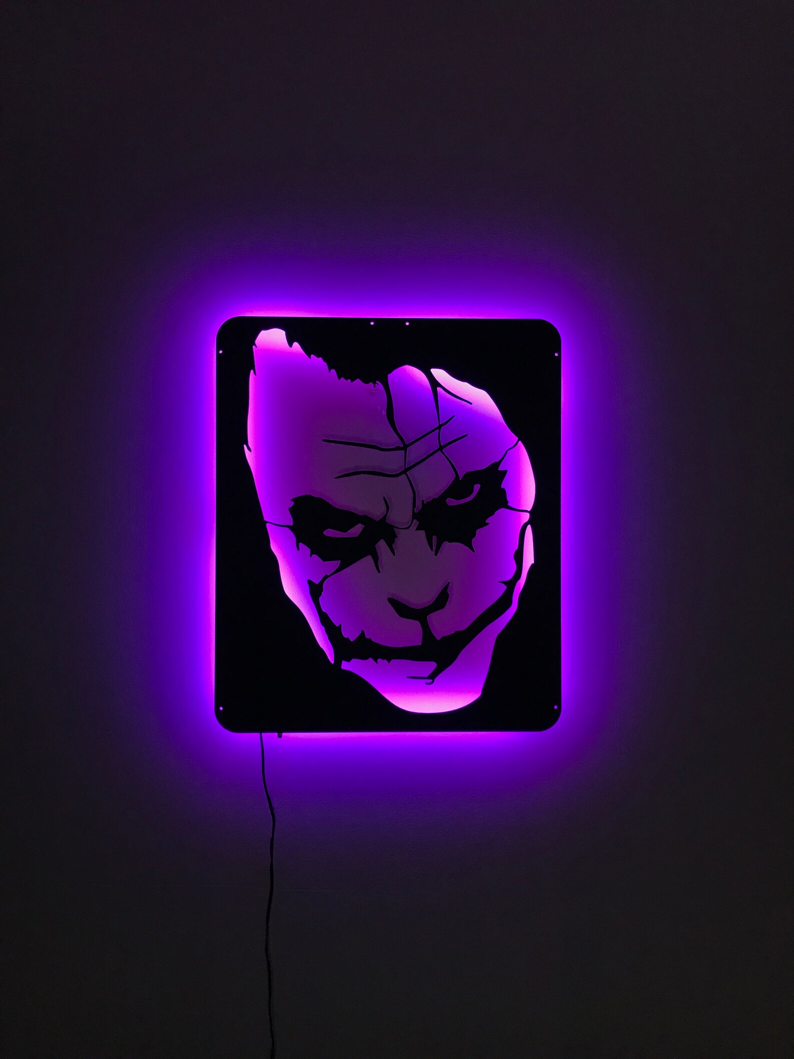 Joker Wall Decoration with RGB Colour and Remote Control | Etsy