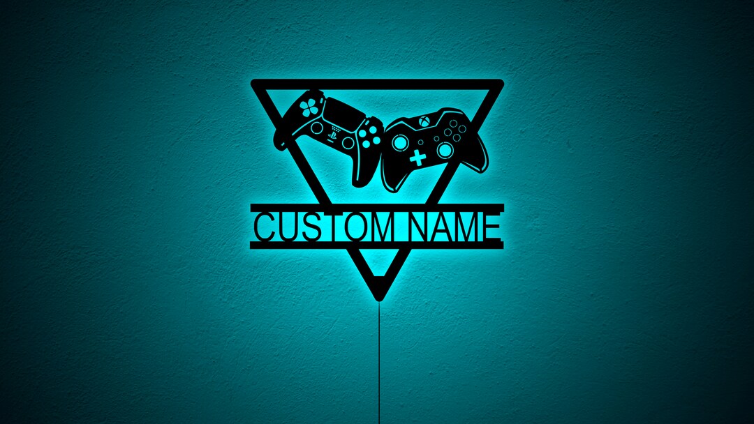 Personalized Gaming Wall Decor, Personalized Gaming Room Wall Sign ...
