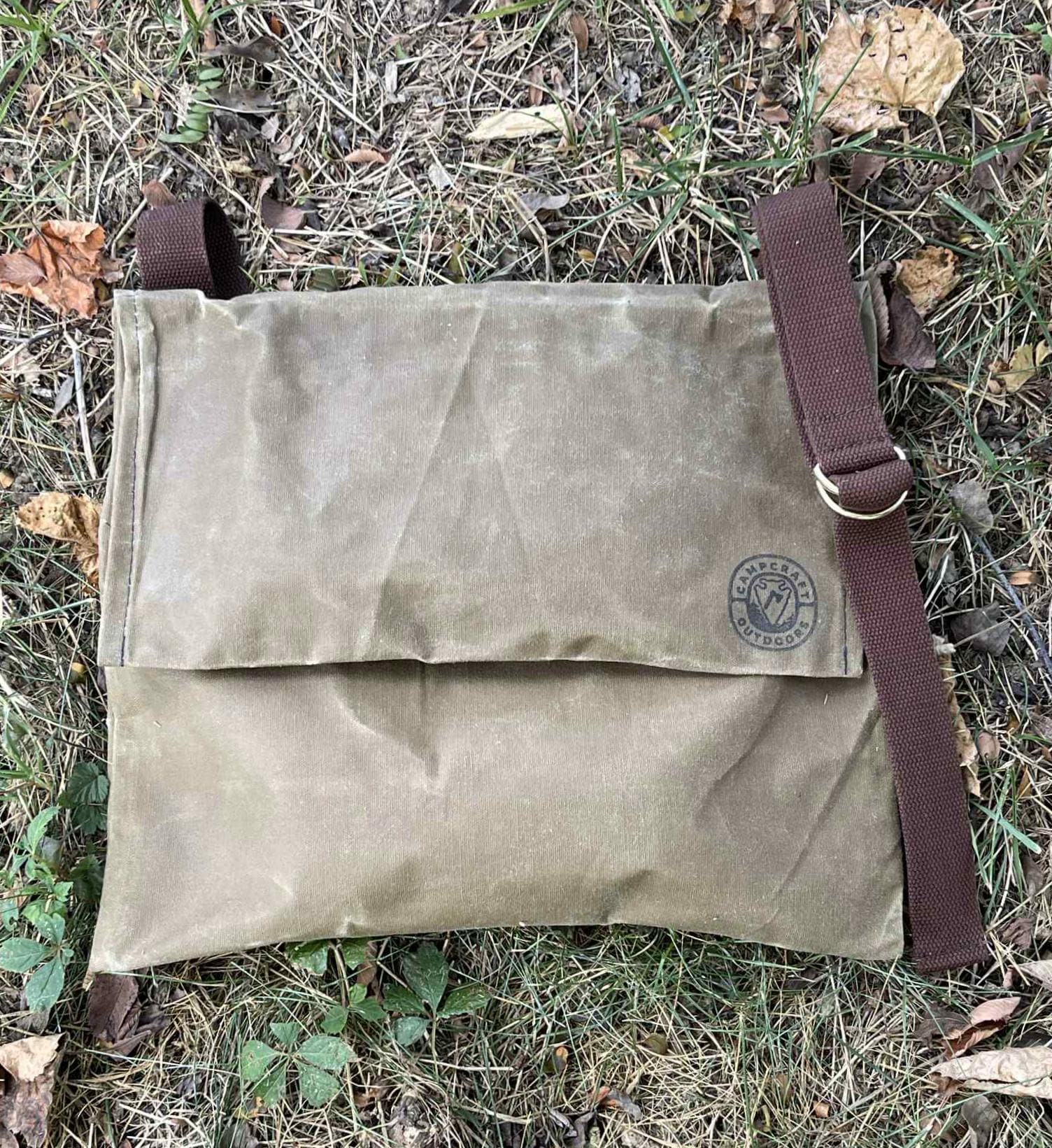 XL Waxed Canvas Haversack: Bushcraft Survival Shoulder Bag - Etsy