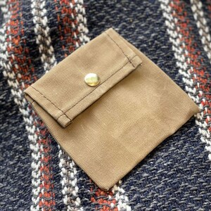 EDC Pouch, Waxed Canvas Compass Pouch, Vintage Camping Gear, Ax Puck ...