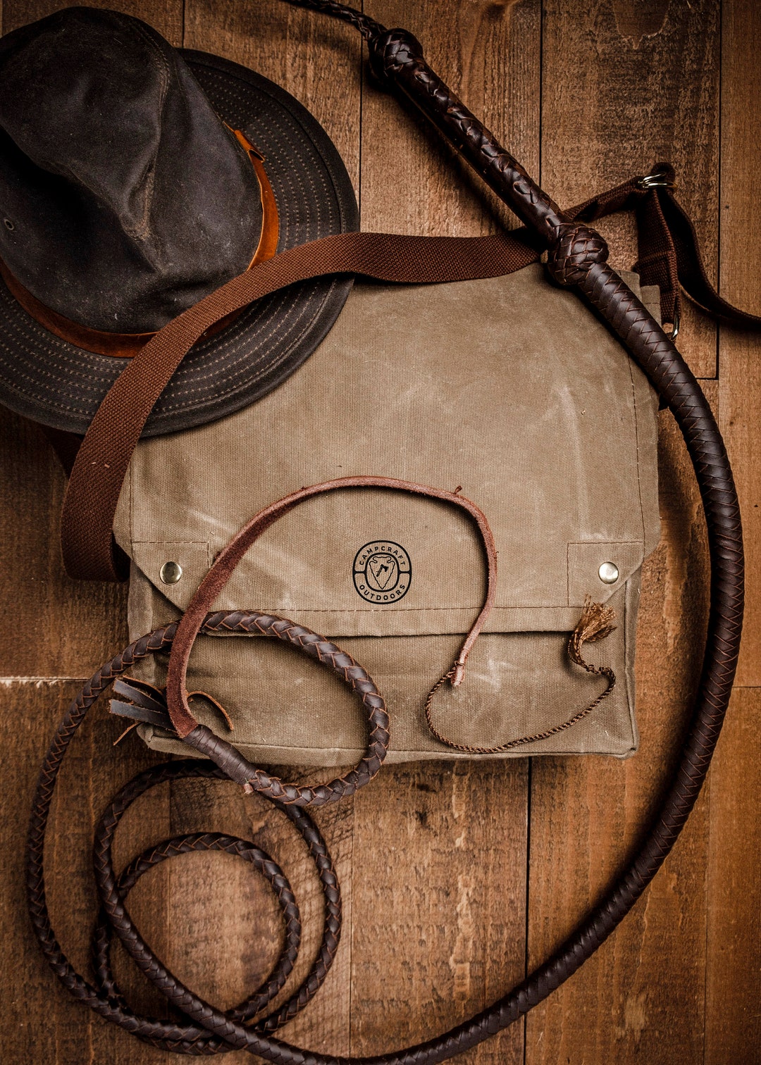Waxed Canvas Haversack & Belt Pouch: Indiana Jones Inspired Adventure ...