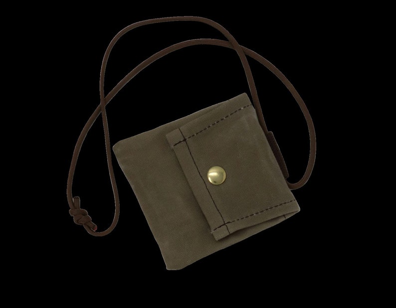 EDC Pouch Waxed Canvas Compass Pouch Vintage Camping Gear - Etsy