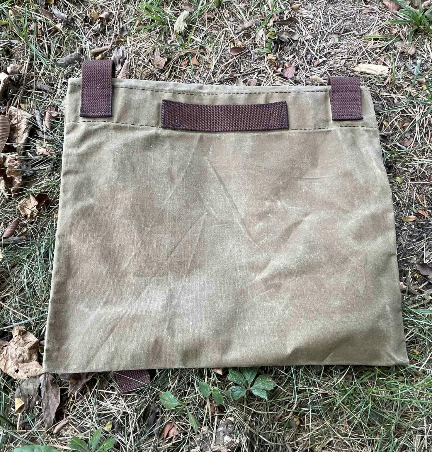 XL Waxed Canvas Haversack: Bushcraft Survival Shoulder Bag - Etsy