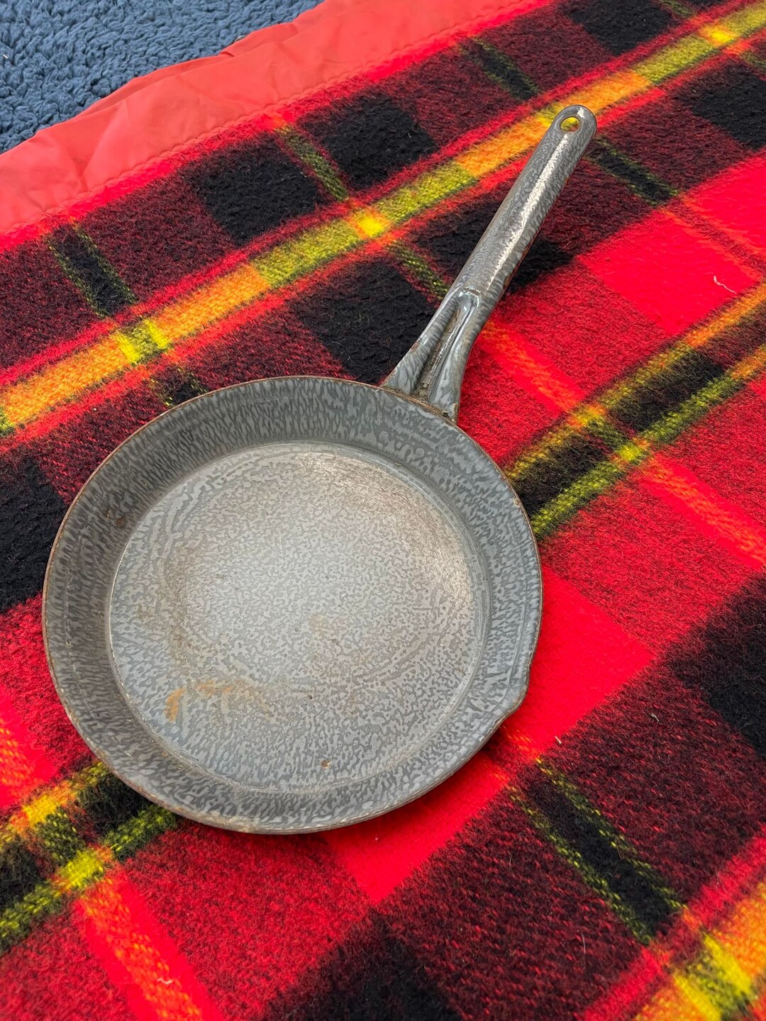 Granite Cold Handle Skillet, 8 Cowboy Skillet, Bushcraft Gear, Camp ...