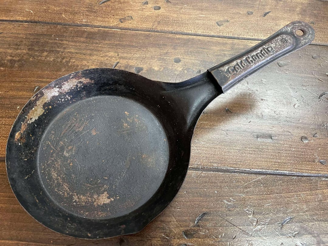 Cold Handle 39 1/2 Skillet, 7" Cowboy Skillet, Camp Cookware, Bushcraft ...